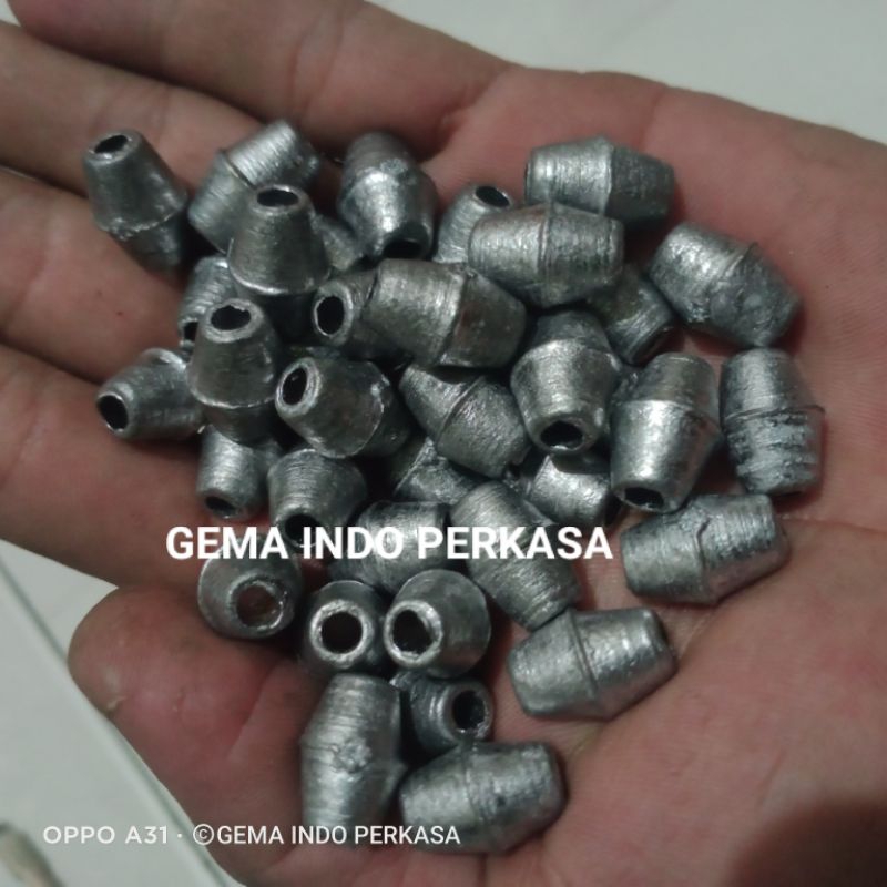 Jual Timah pancing/Timah pemberat jaring(1kg isi 120) | Shopee Indonesia