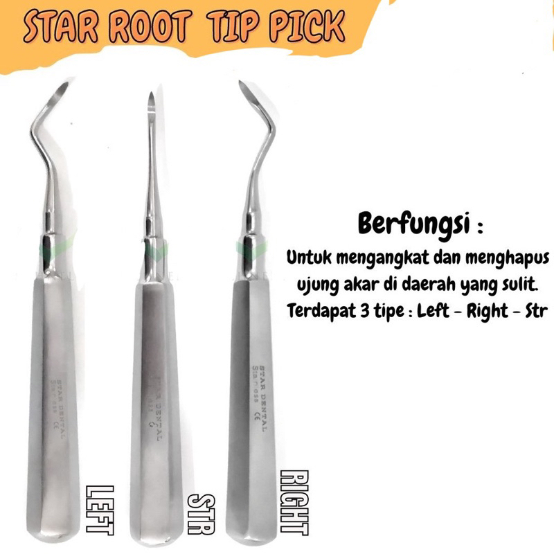 Jual Dental Bein Root / Pengambil Sisa Akar gigi / Root Tip Pick ...