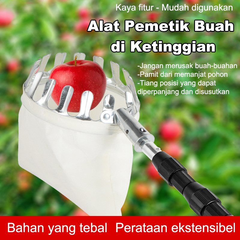 Jual 7 Set 3/5/7/10M Alat Pemetik Buah Alat Berkebun Pemetik Buah ...
