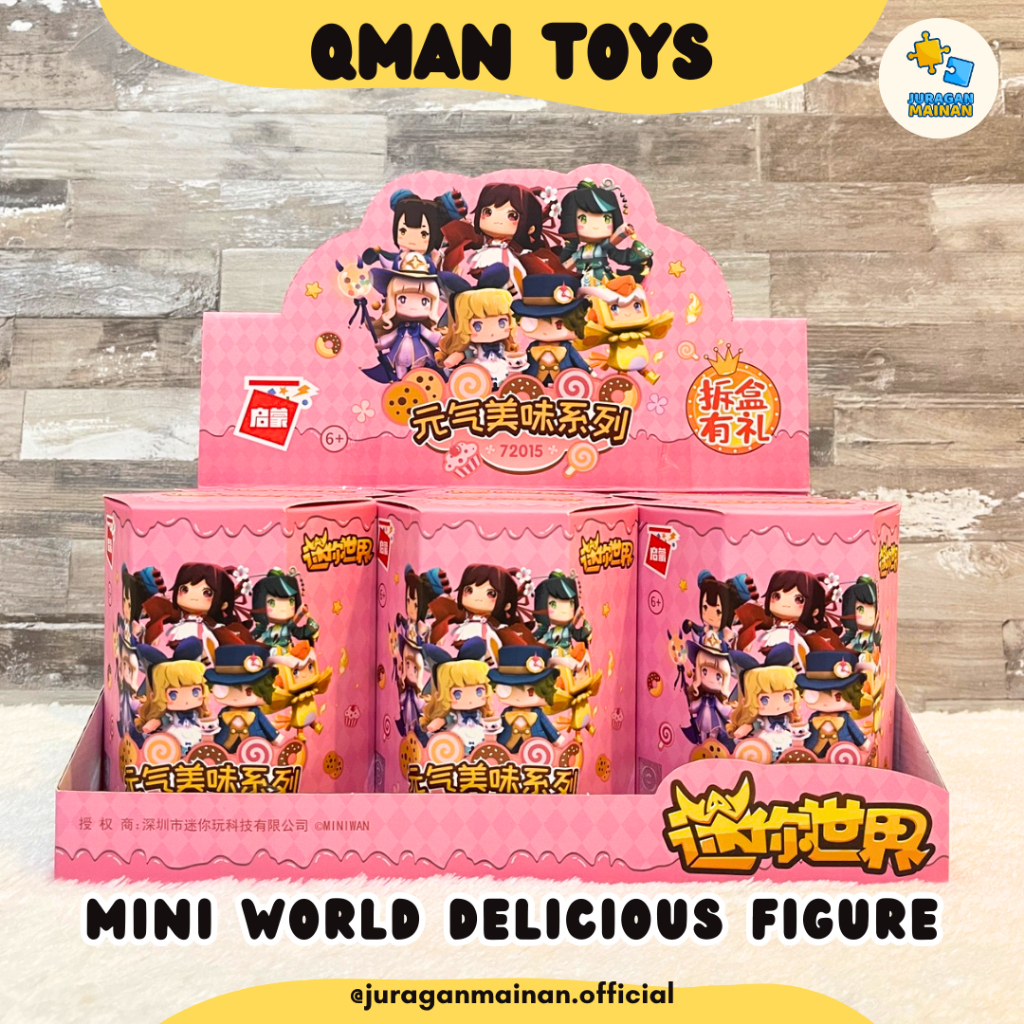 Jual QMAN TOYS Mini World Delicious Stand Blindbox - Bricks Lighten The Dream Bongkar susun ...