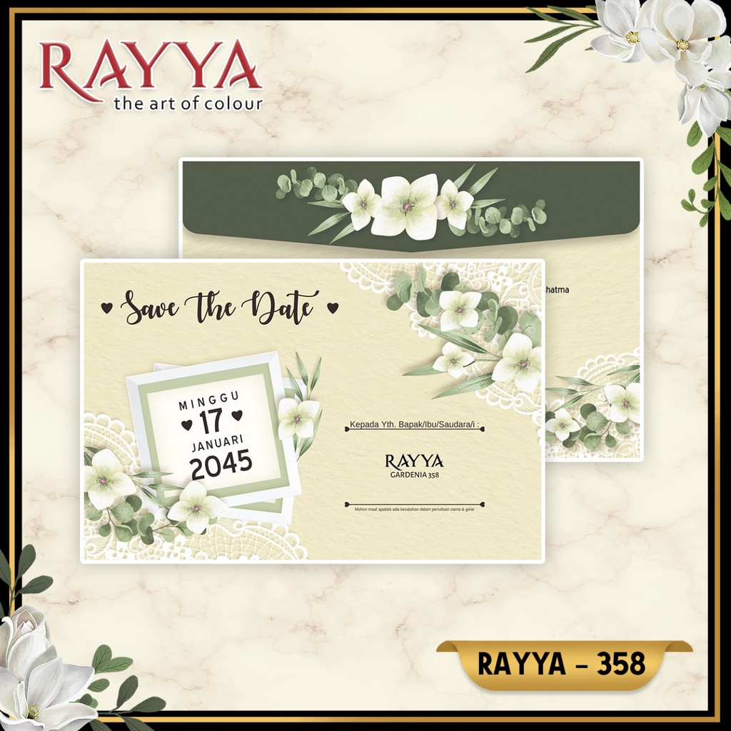 Jual Blangko Undangan Rayya 358 | Blangko Undangan | Undangan Murah ...