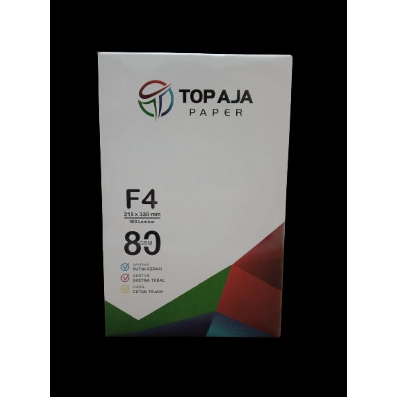 Jual Kertas HVS F4 70 gr / 80 gr TOP AJA Paper | Shopee Indonesia