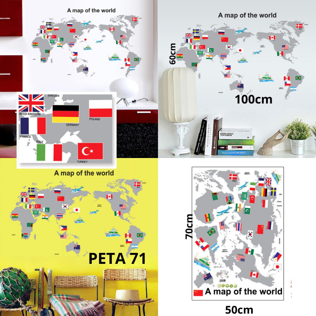 Jual WALLSTIKER WALLSTICKER WALL STICKER STIKER DINDING WALLPAPER MOTIF ...