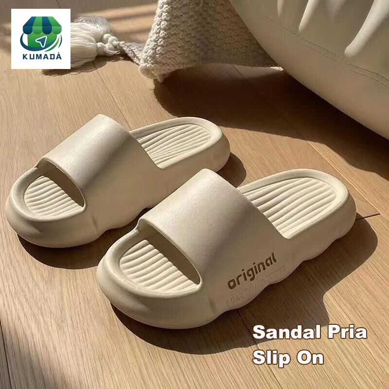 Jual Sandal Pria Dan Wanita Sandal Tebal Sandal Rumah Sandal PVC Anti ...