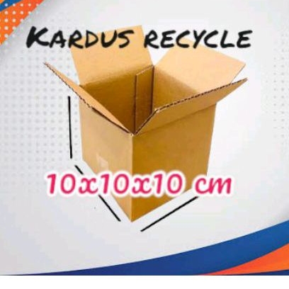 Jual Kardus packing recycle 10x10x10 cm kerdus multi guna | Shopee ...