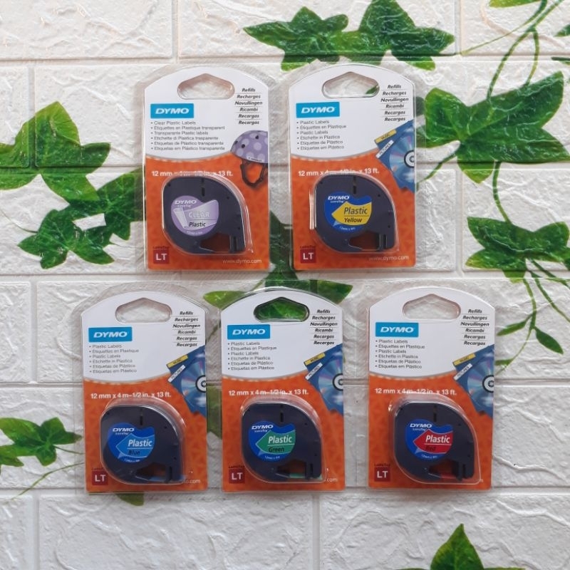 Jual DYMO LetraTag Plastic Tape Label Printer Pita Label Plastik ukuran ...