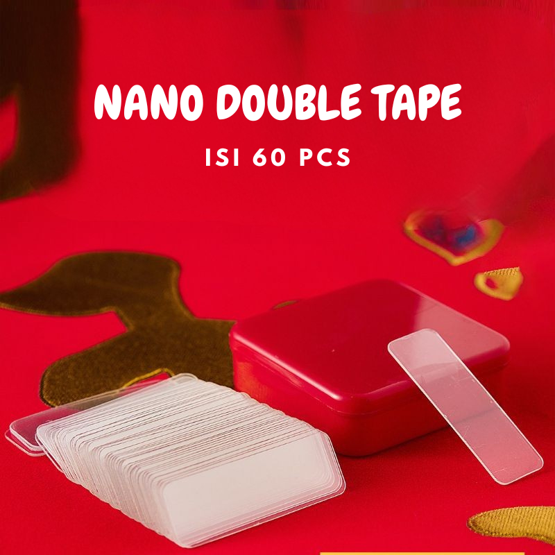 Jual (PDH) DOUBLE TAPE MINI ISI 60PCS / DOUBLE TAPE 2 SISI / LAKBAN ...