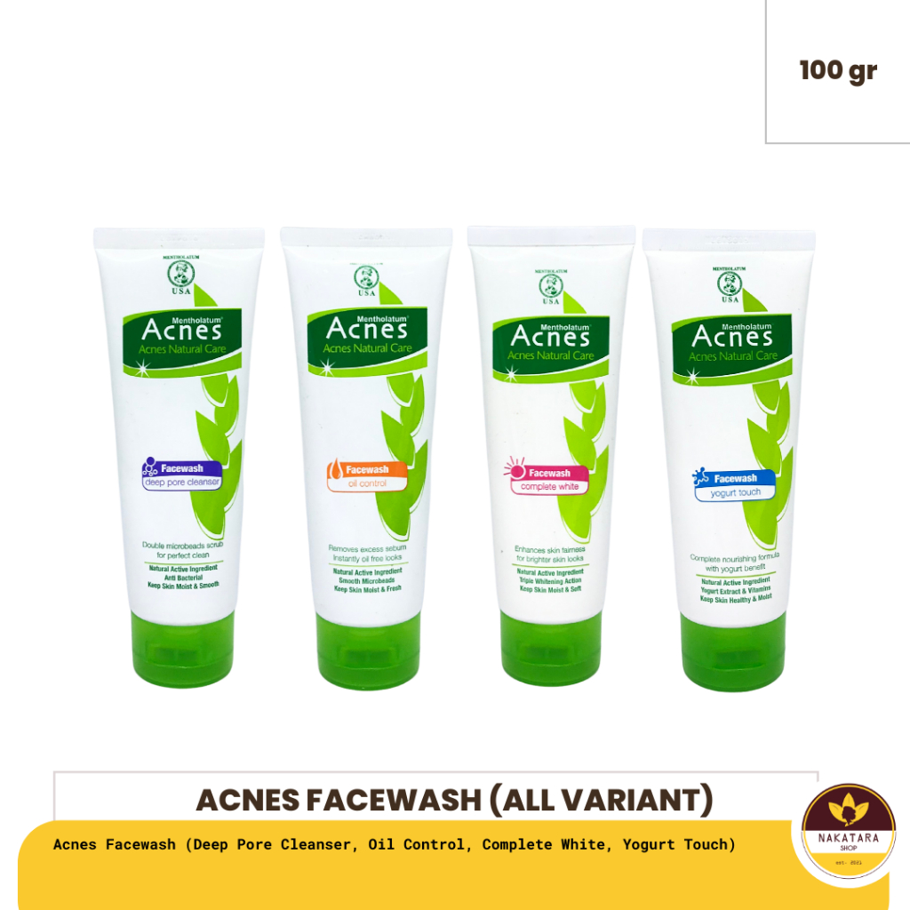 Jual ACNES FACIAL WASH Series UKURAN 100 GRAM (BESAR) | Shopee Indonesia