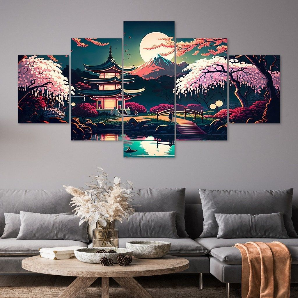 Jual BOMAL..HIASAN DINGDING RUANG TAMU MOTIF PEMANDANGAN 1SET 5PICIS ...