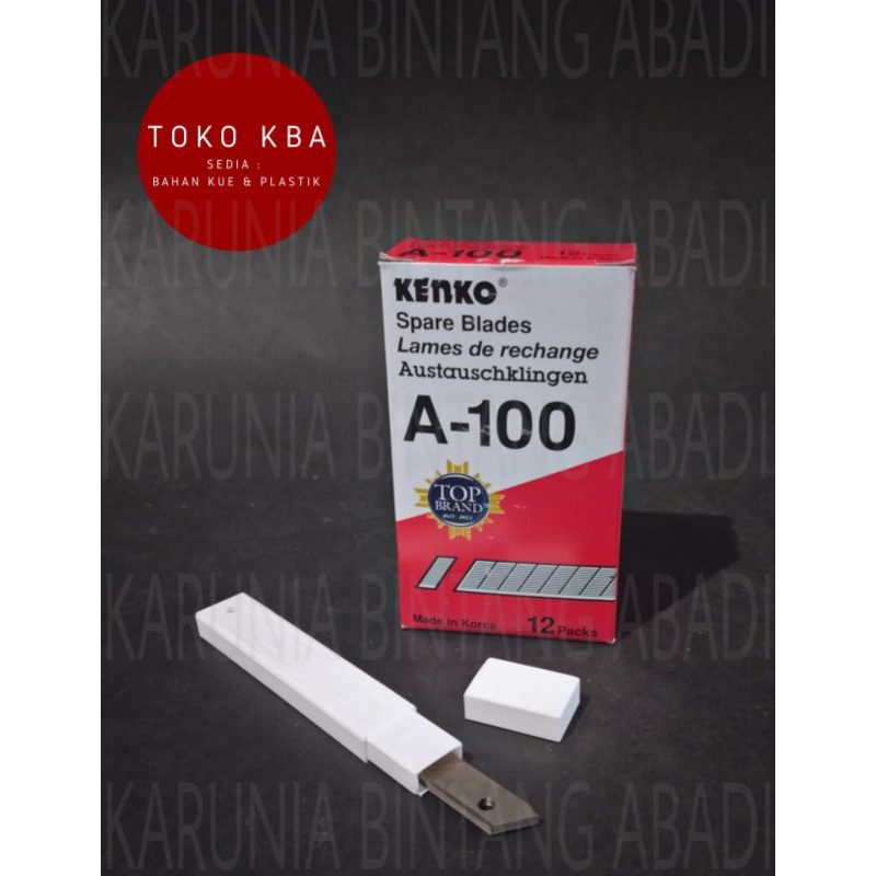 Jual Isi Cutter Refill Kecil Kenko A-100 1 Tube ( isi 5 pcs ) | Shopee ...