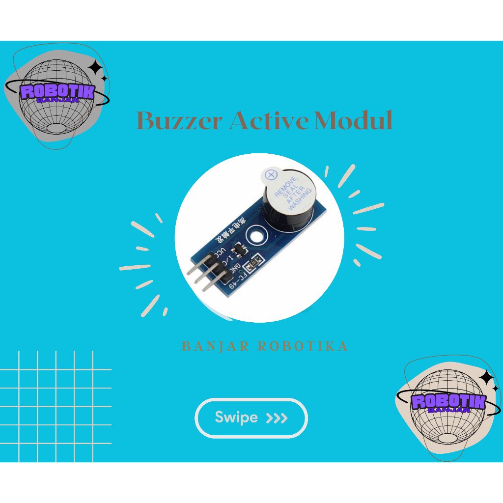 Jual Buzzer Active Modul Buzzer Aktif Dengan Driver Transistor Shopee