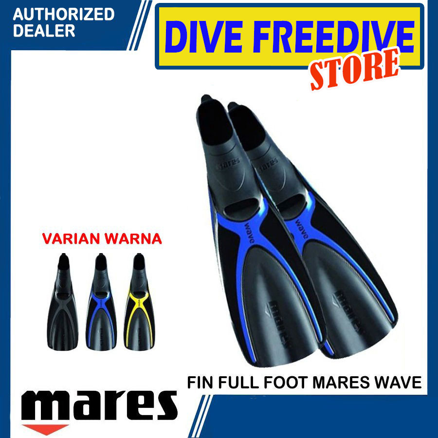 Jual Fin Full Foot Mares Wave Fins Sepatu Kaki Katak Selam B-Fin Scuba Diving Snorkeling ...