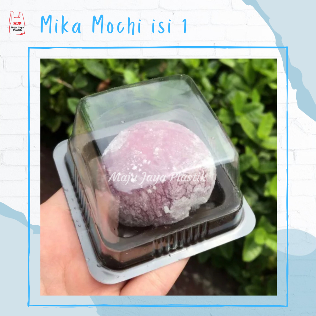 Jual Mika mooncake Kue Mochi isi 1 Tebal MoonCrispy Tart Mini Kotak Mika Brownies Ichigo / cake ...