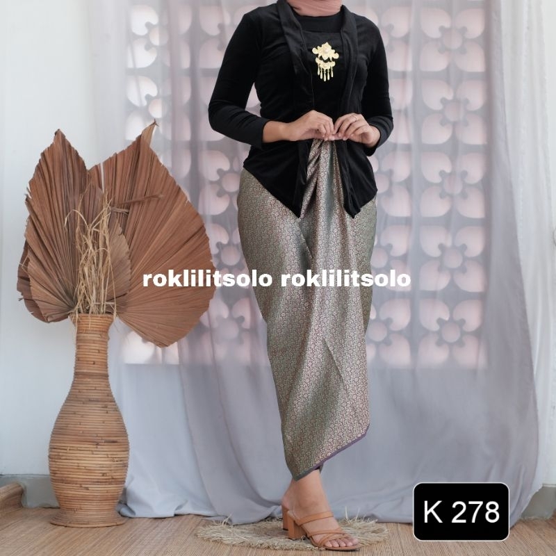 Jual Rok lilit songket / rok songket / wrap skirt instan / kain lilit ...