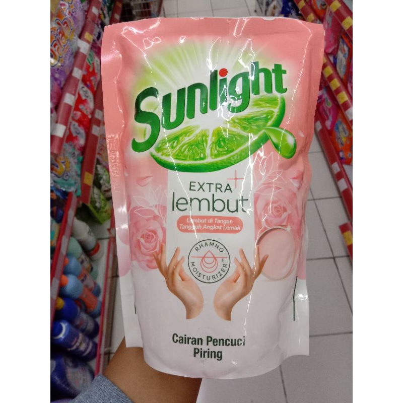 Jual SUNLIGHT PENCUCI PIRING RHAMNO PINK 650ML | Shopee Indonesia