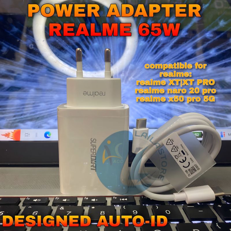 Jual Realme Original 100% Charger 65W Usb-C to C REAL SuperDart Super ...