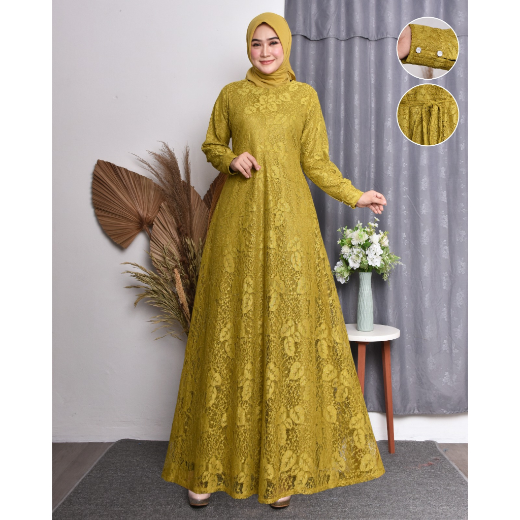 Jual Gamis Wanita Jumbo Murah Burkat - Dress Kondangan Cewek Kekinian ...