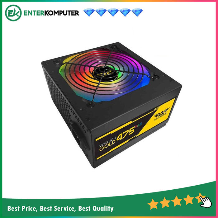 Jual PSU Powerlogic Armaggeddon Voltron Gold 475 watt - RGB | Shopee Indonesia