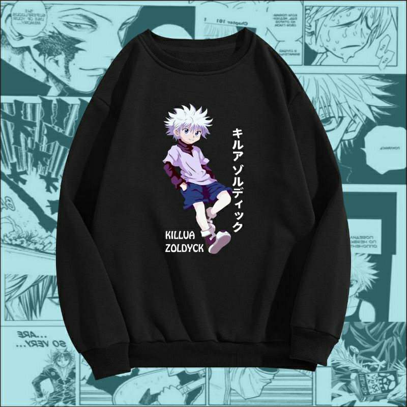Jual Sweater Anime Hunter X Hunter Killua Zoldyck Crewneck Manga Jepang ...