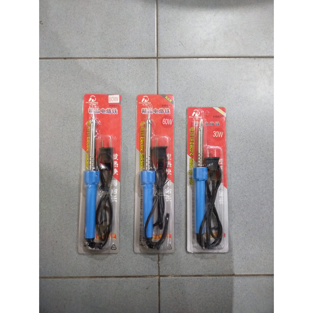 Jual Solder Listrik 30 60 80 Watt Solder listrik Soldering Iron 30 60 80 watt Gun | Shopee Indonesia