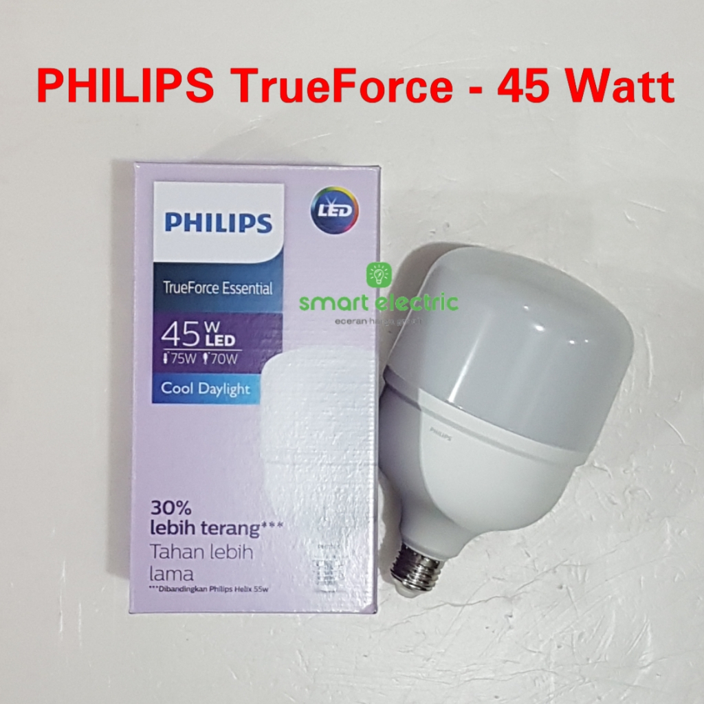 Jual Philips Trueforce Essential 45 Watt Lampu LED Bohlam Tahan Lama Murah | Shopee Indonesia