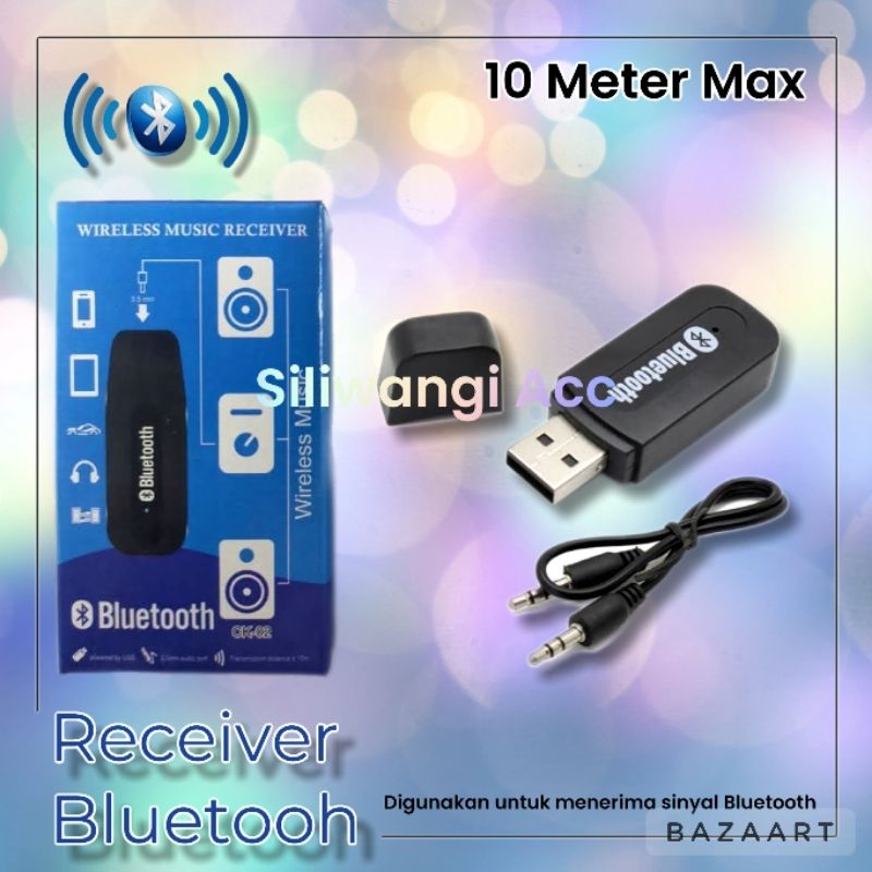 Jual Bluetooth Receiver USB Wireless Audio Music Adapter 3.5mm Untuk ...