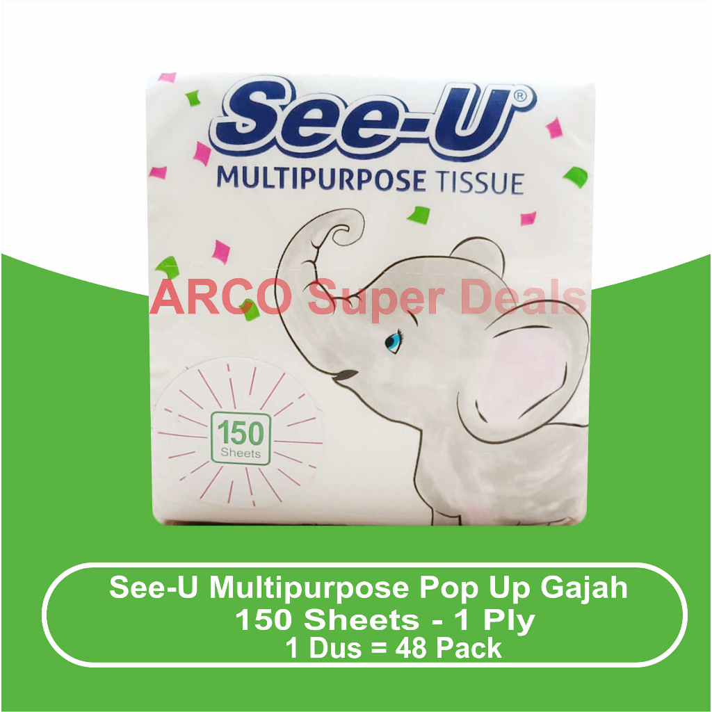 Jual Tissue See-U Multipurpose Pop Up Gajah Tisu Kotak Meja Makan ...