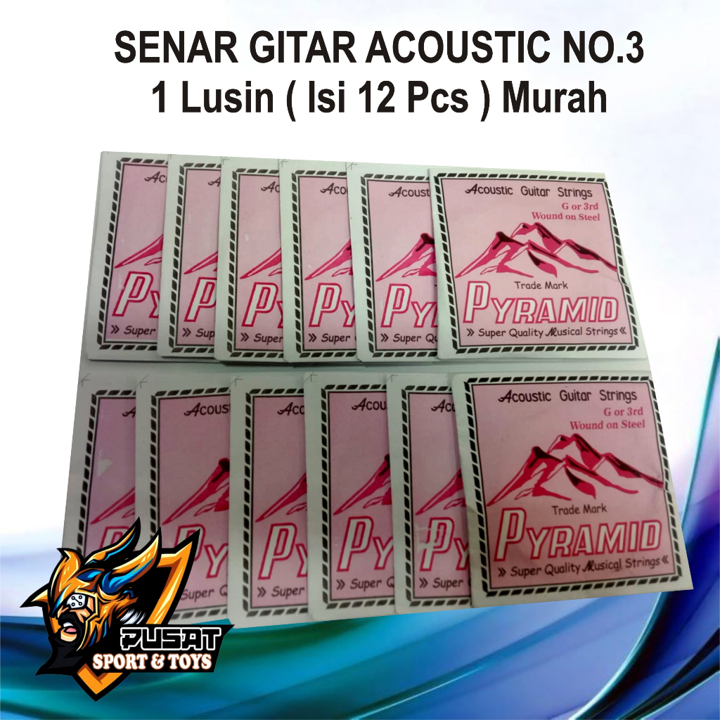 Jual Senar Gitar / Tali Gitar Acoustic Pyramid / Piramid No.3 Lokal ...