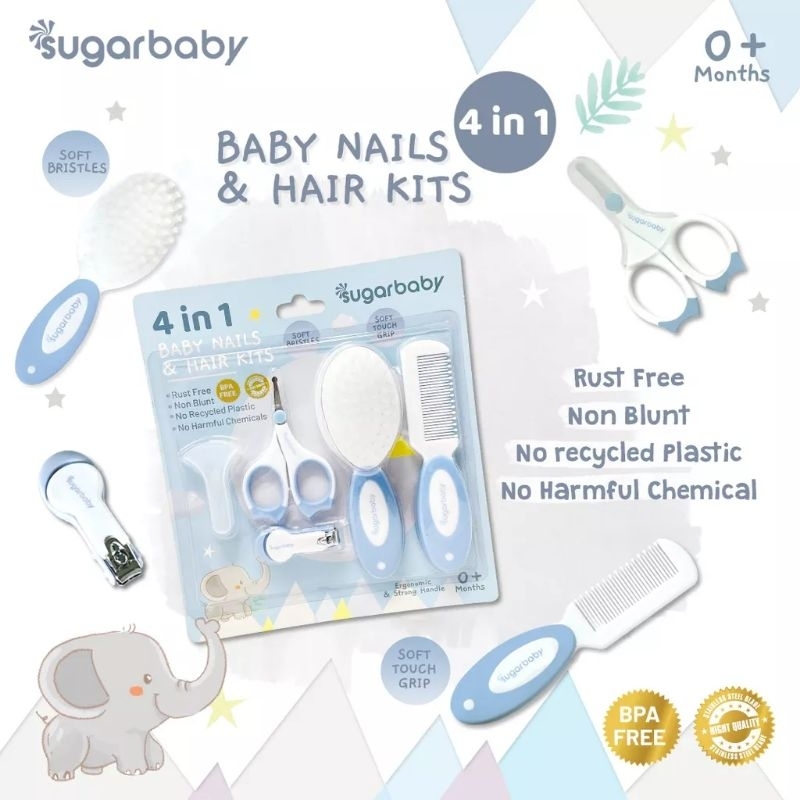 Jual Sugar Baby 4in1 Baby Nail & Hair Kits | Shopee Indonesia