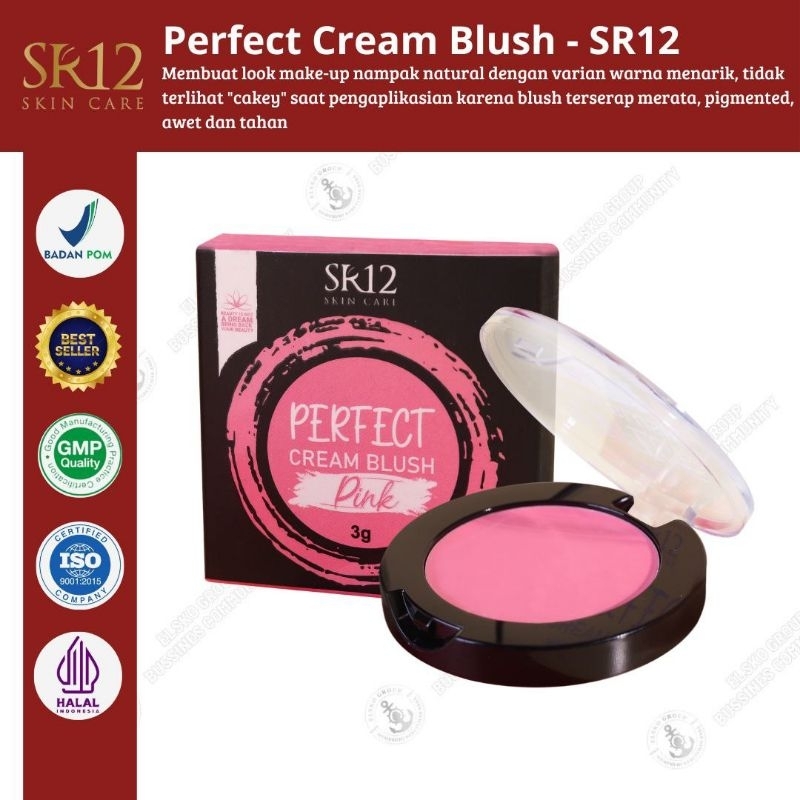 Jual PERFECT CREAM BLUSH SR12/PERONA PIPI NATURAL FINISH MAKEUP ALA ...