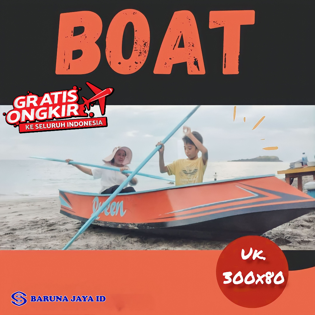 Jual PERAHU BOAT KANO UKURAN 3M MUAT UNTUK 2 ORANG DIGUNAKAN UNTUK ...