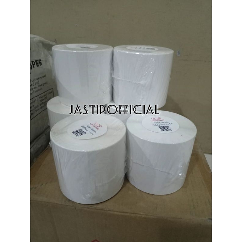 Jual label fragile / plastik polymer / Kertas resi Sticker Printer ...