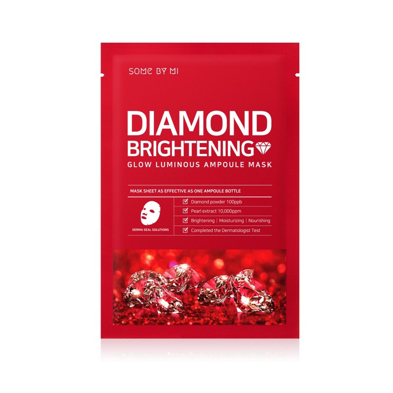 Jual Some By Mi Red Diamond Brightening Glow Luminous Ampoule Mask (25g ...