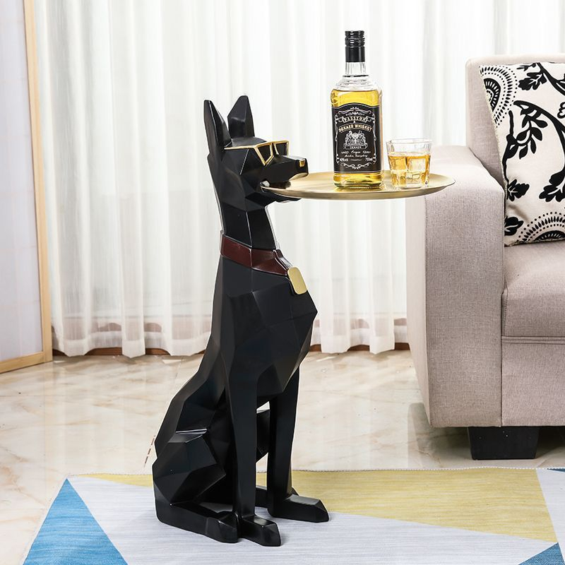 Jual Luxury Dog Side Table Nordic Patung Decoration With Tray | Shopee ...