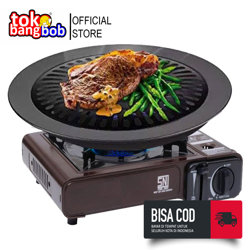 Jual Smokeless BBQ Grill Pan Bulat Kompor High Quality / Alat Panggang ...
