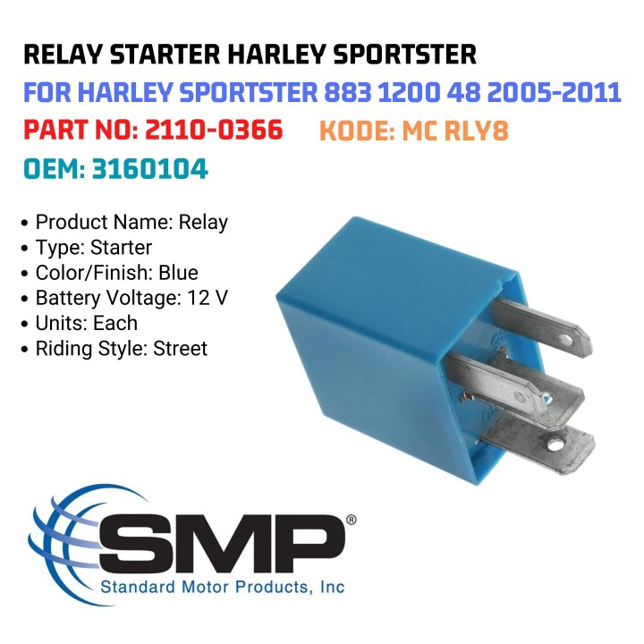 Jual RELAY STARTER HARLEY SPORTSTER FOR HARLEY SPORTSTER 883 1200 48 ...