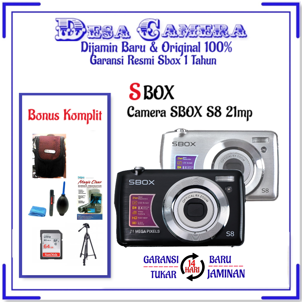 Jual Camera Digital SBOX S8 21mp - Sbox S8 21mp Original | Shopee Indonesia