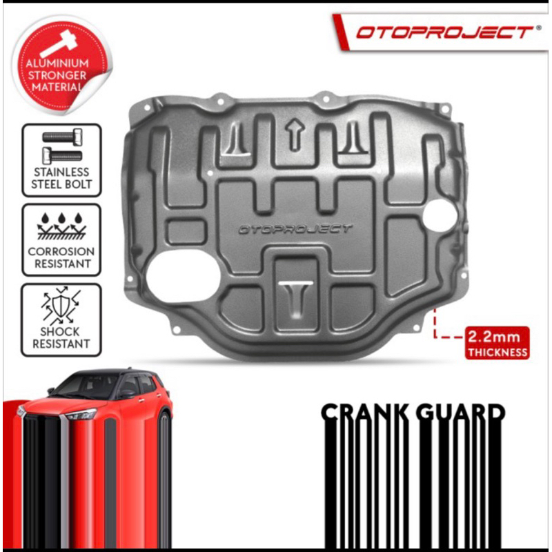 Jual CRANK GUARD MOBIL RAIZE ROCKY ALUMINIUM (2.2mm) - OTOPROJECT ...