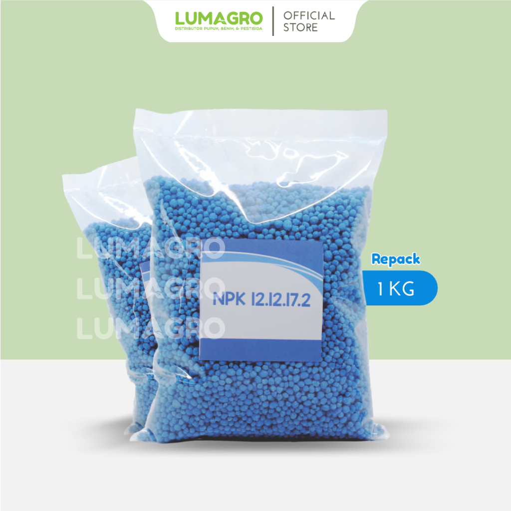Jual Pupuk NPK 12-12-17-2 Pak Tani 1kg Repack Nutrisi Menambah Bobot ...