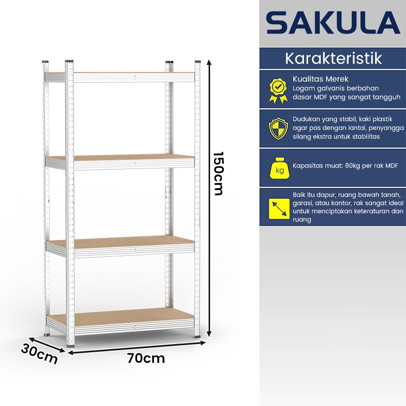 Jual Sakula Rak besi Rak besi siku lubang Rak susun serbaguna/Rak ...