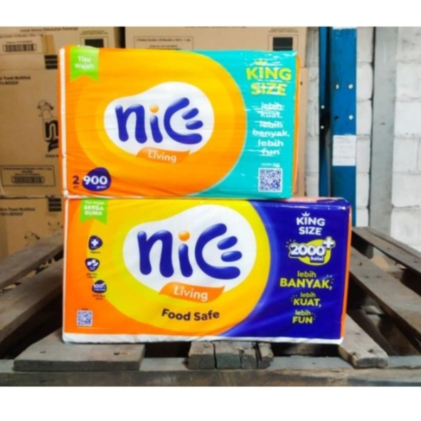 Jual Tisu Nice 2000 Helai Kemasan Baru 1000 sheet Facial Tissue Kiloan ...
