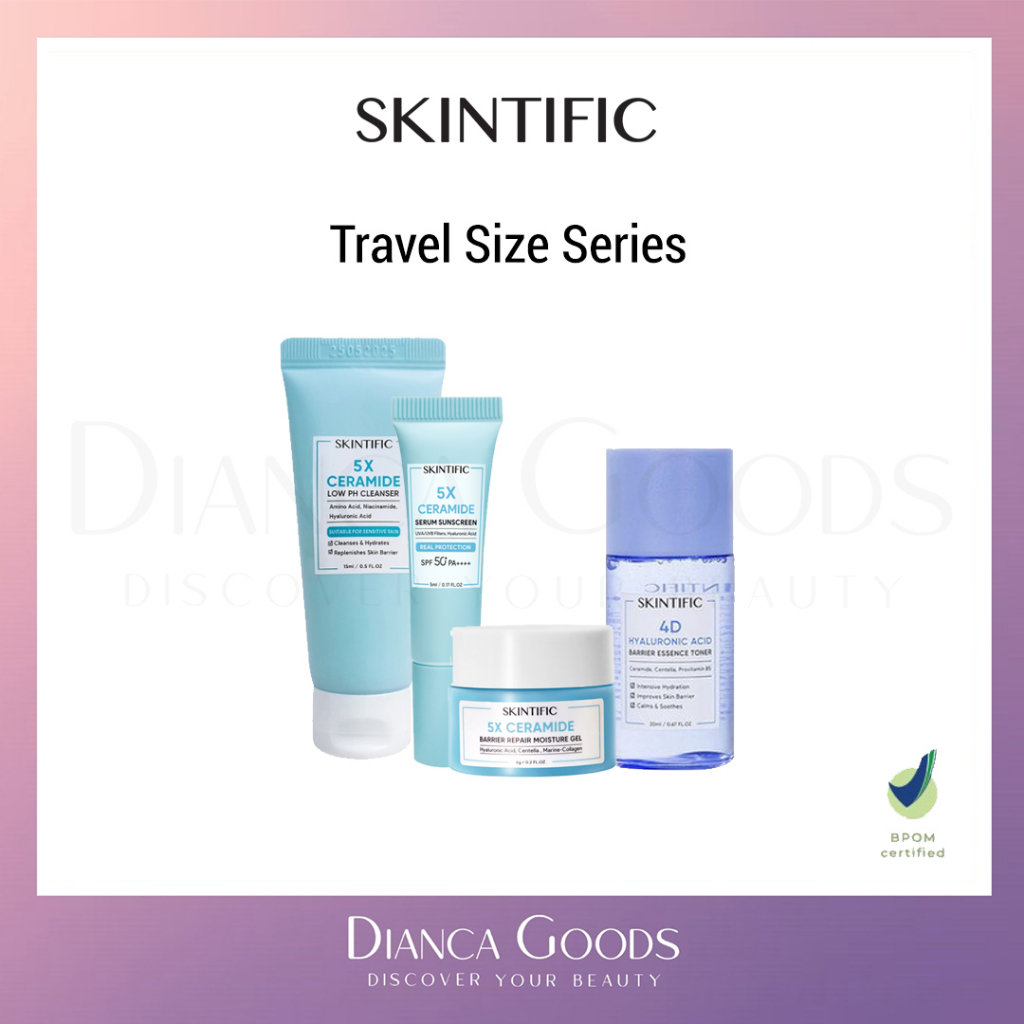 Jual SKINTIFIC - Travel Size Series | Moisturizer 6gr / Toner 20ml ...