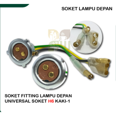 Jual PITING FITING LAMPU DEPAN H6 Kaki 1 UNIVERSAL YAMAHA HND SZK MIO JUPITER VEGA XRIDE SOUL M3 ...