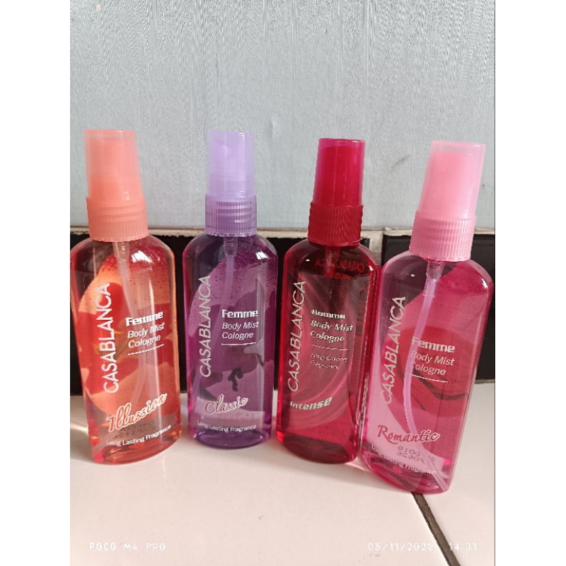 Jual Casablanca Body Mist Cologne 100ml | Shopee Indonesia