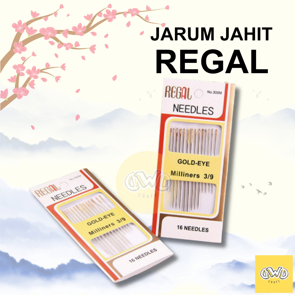 Jual REGAL - Jarum Jahit Tangan Regal Set Isi 16 Payet REGAL GOLD EYE ...