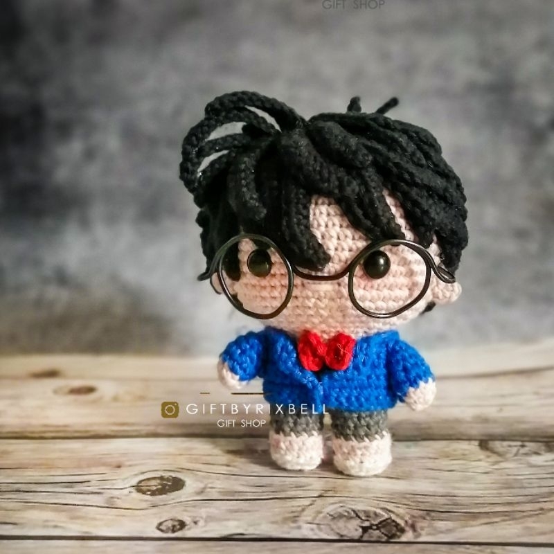 Jual RB Detektif Conan Anime Crochet Doll (amigurumi boneka rajut ...