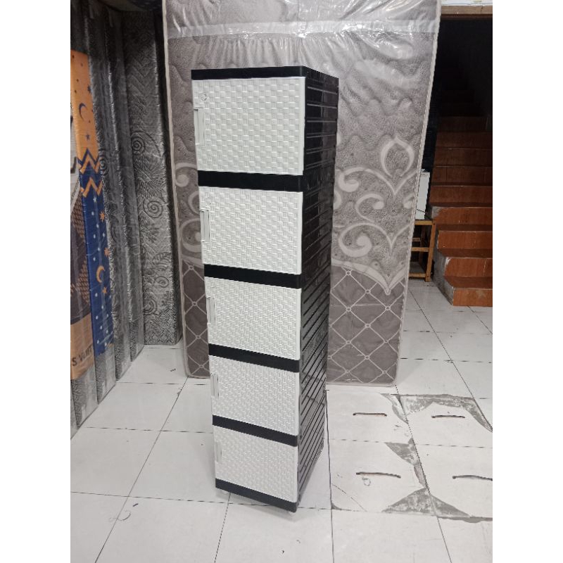 Jual loki lemari plastik 5 susun t1s5 | Shopee Indonesia