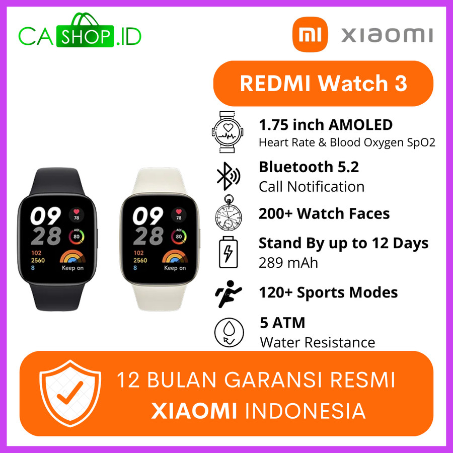 Jual Xiaomi Watch Series | Redmi Watch 3 GPS | Redmi Watch 3 Active ...