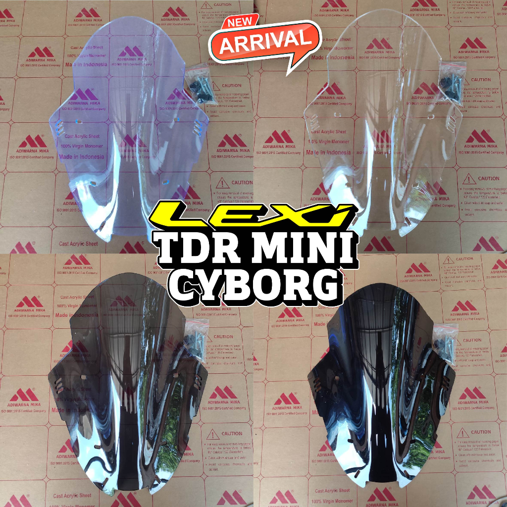 Jual (COD) Winshield / Visor Motor Lexi ( Model TDR Mini Cyborg ...