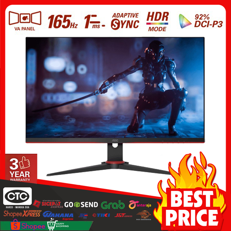 Jual Monitor AOC 27G2SE 27" FHD, VA, 165Hz, 1ms, HDR Mode, 92% DCI-P3 ...
